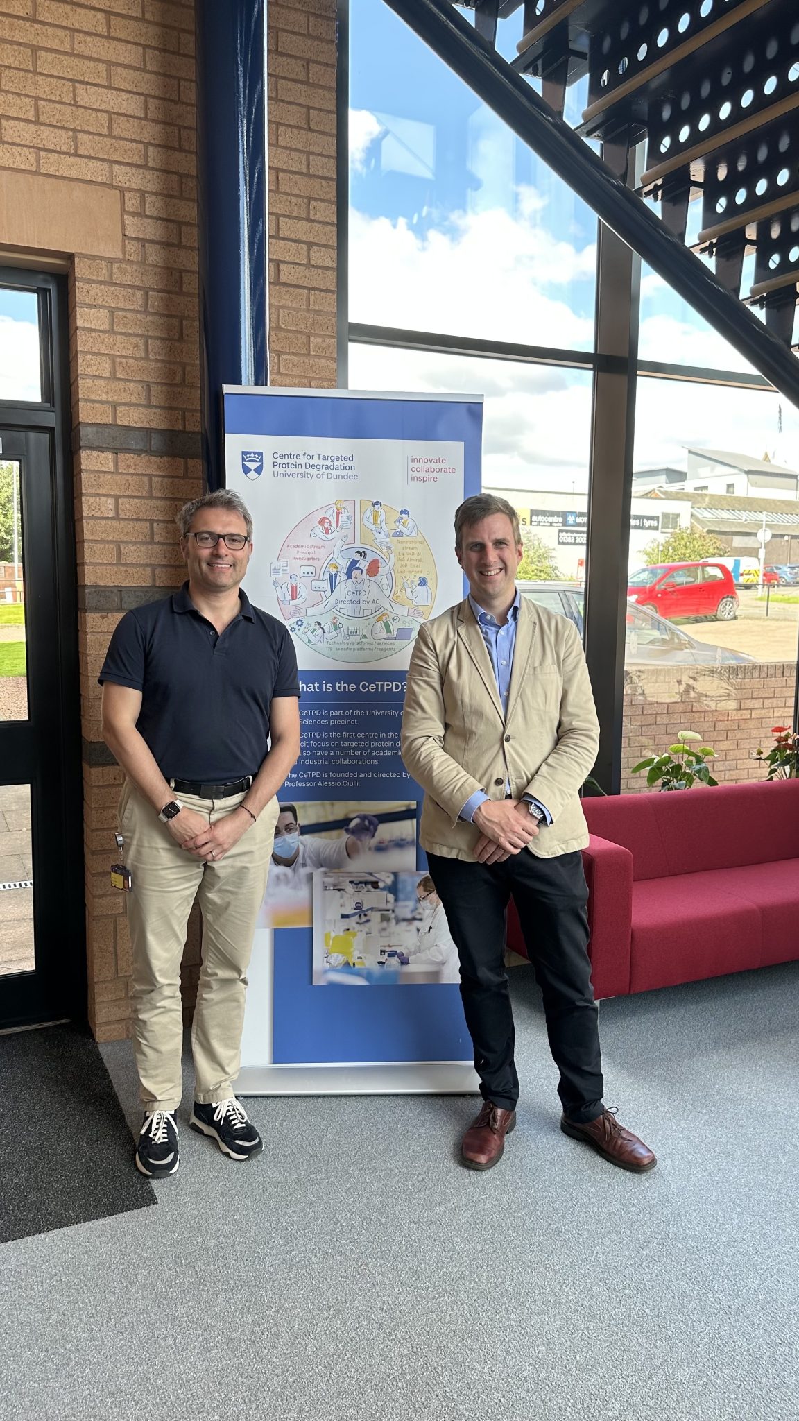 Daniel Johnson MSP visited the Centre – Ciulli Laboratory