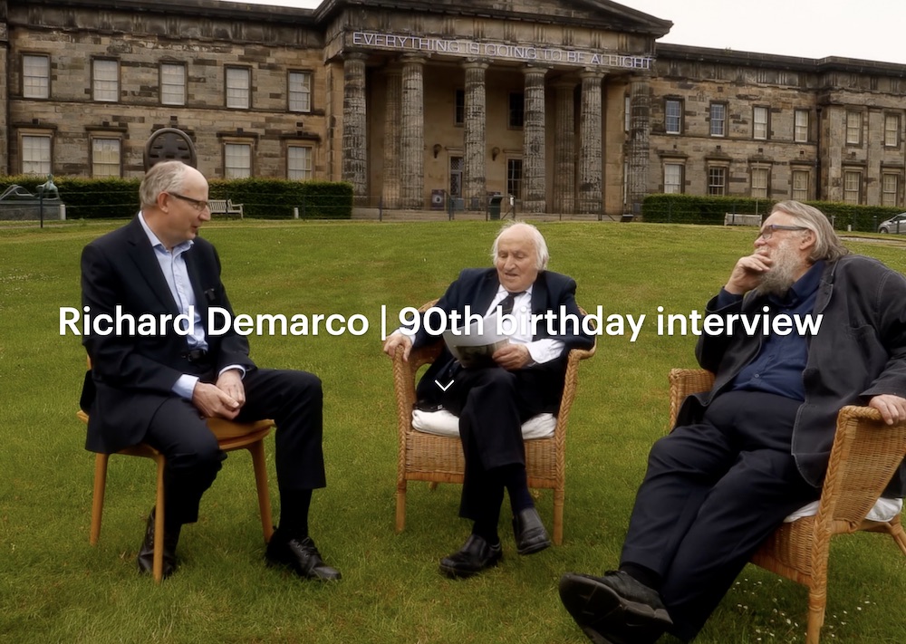 Richard Demarco 90th Birthday – RICHARD DEMARCO: The Italian Connection