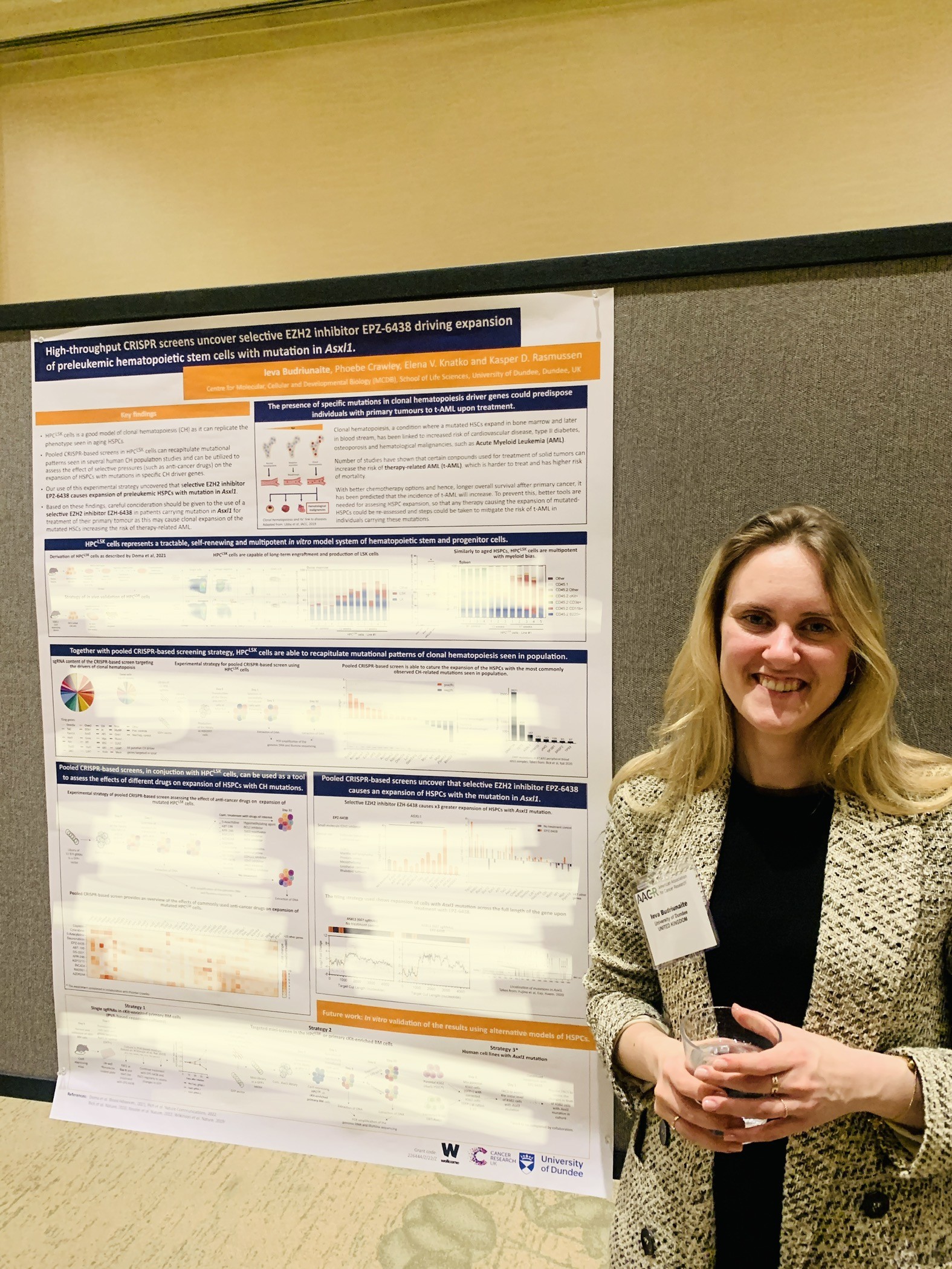 Poster and 10-min talk by Ieva at the 2025 AACR special conference in ...